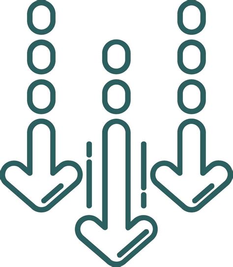 Decrease Line Gradient Green Icon 38959643 Vector Art At Vecteezy