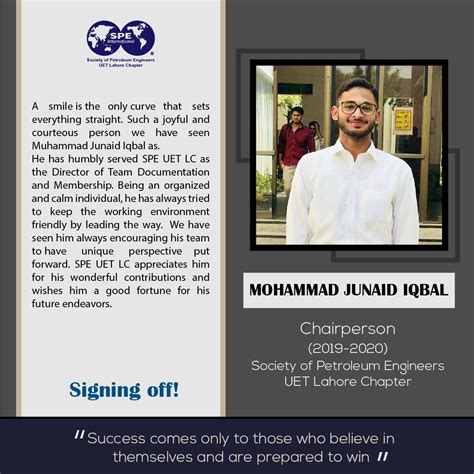 mohammad junaid iqbal on linkedin farewell16 spe speuetlc