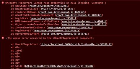 Javascript Uncaught Typeerror Cannot Read Properties Of Null Reading Usestate And ı Cant