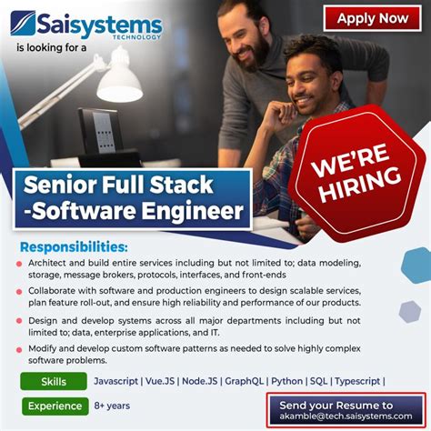 saisystems technology on linkedin hiringnow jobopening
