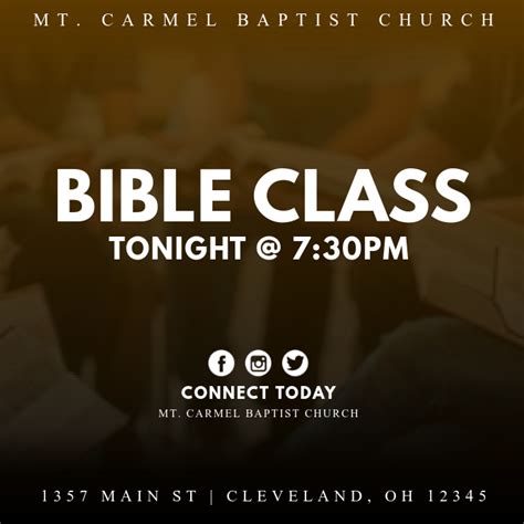 Bible Class Template Postermywall