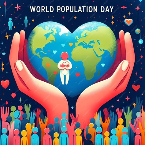 Premium Photo | World Population Day Raising Awareness for Global ...