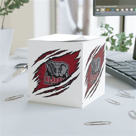 Alabama Roll Tide Tear Note Cube Kandb Masterworks