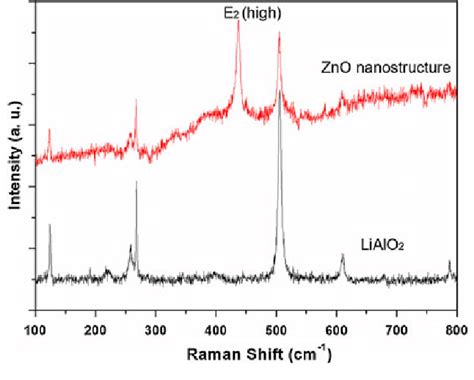 Raman Spectra Of Zno Nanostructure Download Scientific Diagram