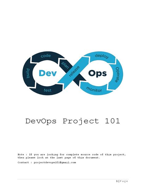 Project Guideline Devops 101 Pdf Amazon Web Services Software