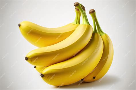 Premium Ai Image Bananas Grouped Together And Isolated On A White