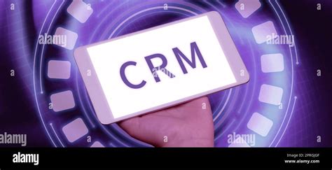 Conceptual Caption Crm Word Written On Manages All Your Company