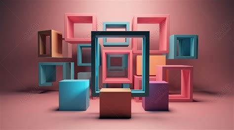 추상 정사각형 상자 시각화를 특징으로 하는 3d 와이어프레임 배경 3d 배경 특징 배경 추상 배경 이미지 Hd 3d 특징 추상 배경 사진 무료 다운로드 Lovepik