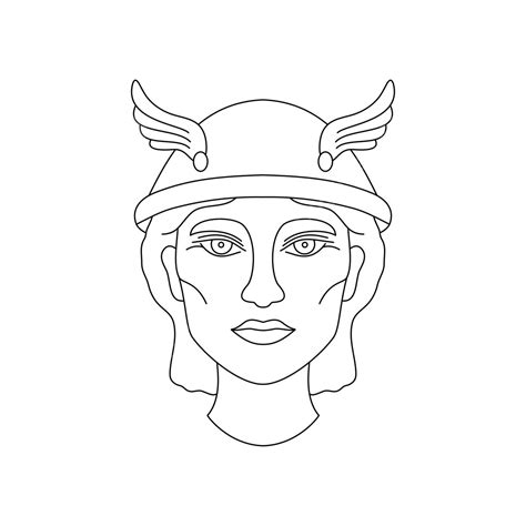 Como Desenhar Asas De Hermes Capacete Grego Hermes Azul E Dourado Com