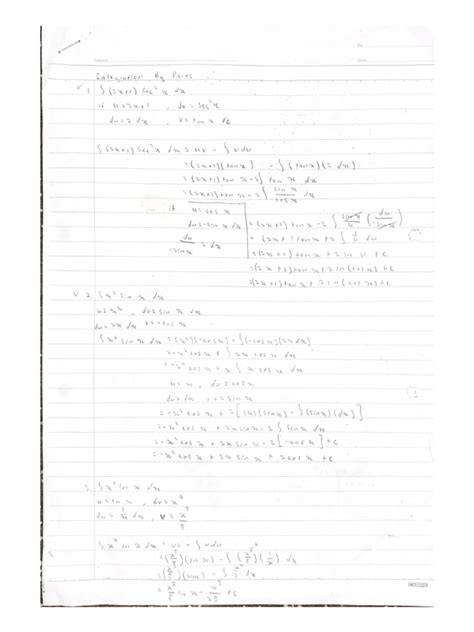 Calculus Integration By Parts Pdf