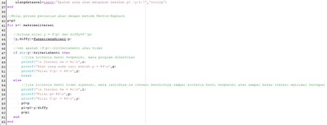 metode numerik ~ regulasi falsi metode secant newton raphson dan