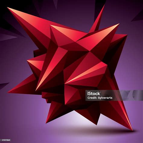 3 D 벡터 추상적임 디자인식 오브젝트입니다 다각형 복잡한 그림 0명에 대한 스톡 벡터 아트 및 기타 이미지 0명 3차원 형태 건축 Istock