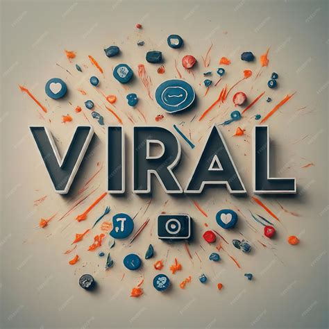 viral word in front of the wall with many letters viral word in front