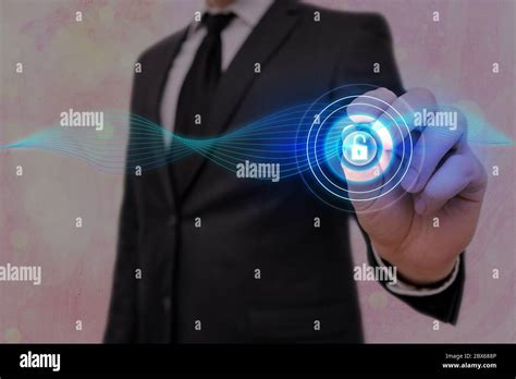 Graphics Padlock For Web Data Information Security Application System