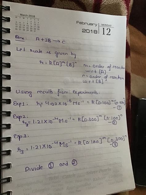 The Initial Rate Of The Reaction Of Species A And B A 2 B → Wizedu