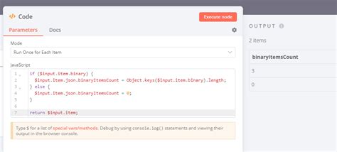 how to count how many binaries per item and how can i use binary
