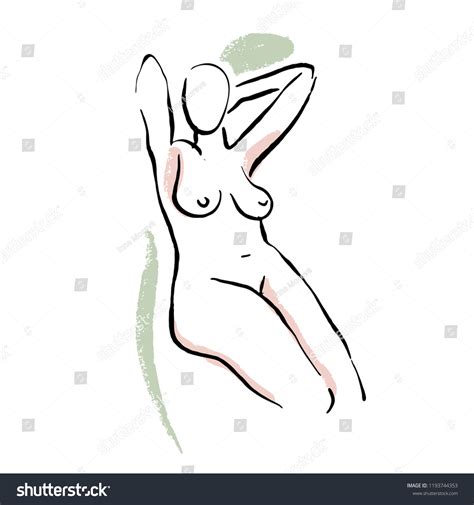 Vector Woman Nude Body Clipart Illustration Stock Vector Royalty Free Shutterstock