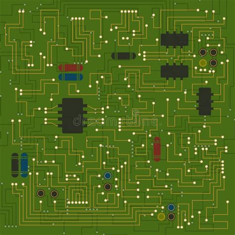 Abstract Circuit Board Texture Stock Vector Illustration Of Engineering Concept 70206565