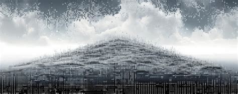 premium photo an abstract display of white binary code particles
