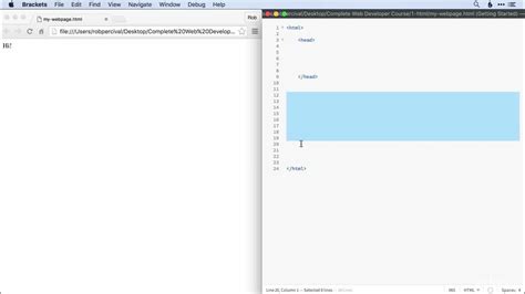 Creating A Full Webpage Video 4 Section Html Youtube