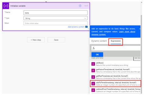 Addtotime Functionpower Automate Cloud Flows Kaizenpersonal Computer Work