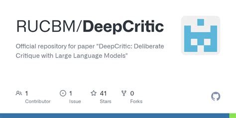Github Rucbmdeepcritic Official Repository For Paper Deepcritic
