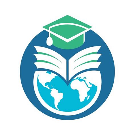 Premium Vector World Learning Education Logo Design Concept