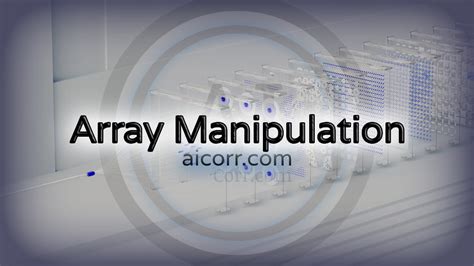 Array Manipulation Aicorrcom