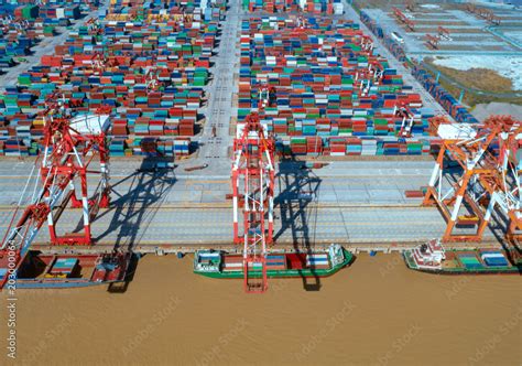 Container Terminal Stock Photo Adobe Stock