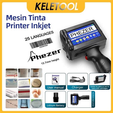 Inkjet Printer Handheld Label Coding Machine Qr Code Logo Label Printer
