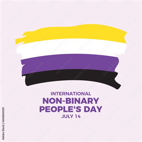 international non binary people s day vector illustration non binary