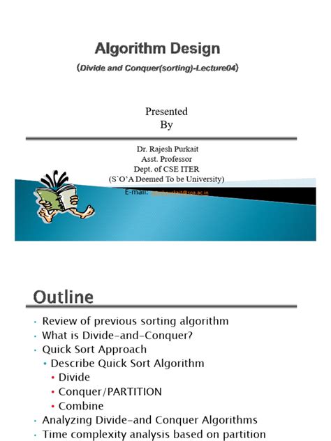 Divide And Conquerquicksortalgorithms Pdf Algorithms And Data Structures Theoretical