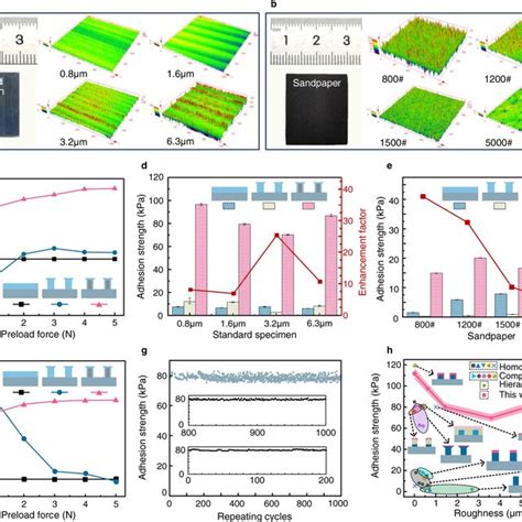 Adhesion Of The Grown Core Shell Structures On Diverse Rough