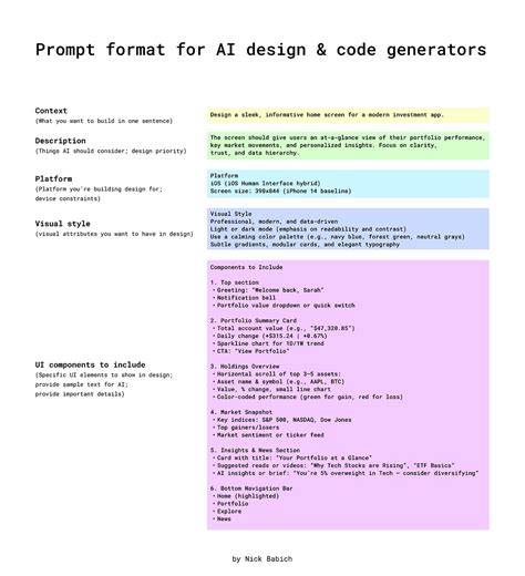 How To Write Better Prompts For Ai Design And Code Generators Idevie