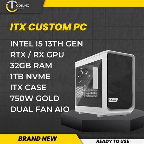 ITX MINI PC BUILD R DDR5 INTEL I5 13400F 13600KF 13TH GEN DESKTOP 32GB RAM NVIDIA RTX