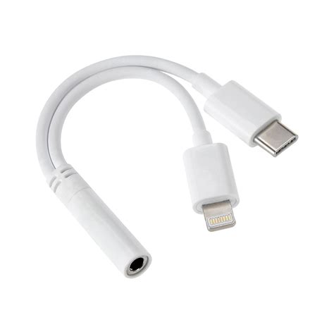 Lightning USB Type C To 3 5mm Headphone Jack Adapter Cable