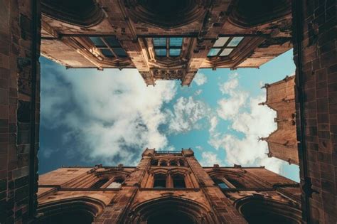 Premium Photo Symmetric Shot Of Old Architecture With Blue Sky Premium Photo Symmetric Shot Of Old Architecture With Blue Sky