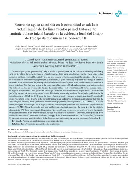 Pdf Neumonía Aguda Adquirida En La Comunidad En Adultos