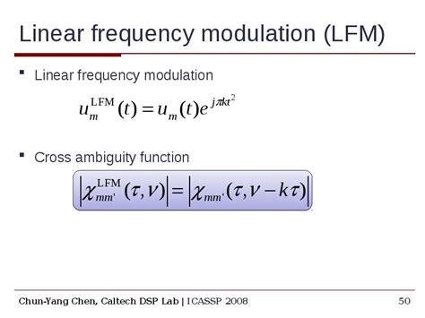 Radar Ambiguity Function