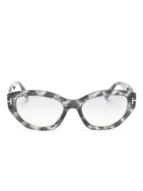 Tom Ford Eyewear Penny Cat Eye Sunglasses Grey Farfetch Ao