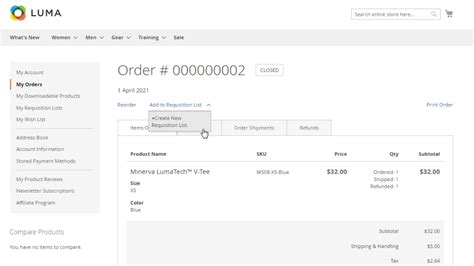 Requisition Lists User Manual