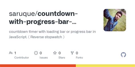 github saruque countdown with progress bar javascript countdown