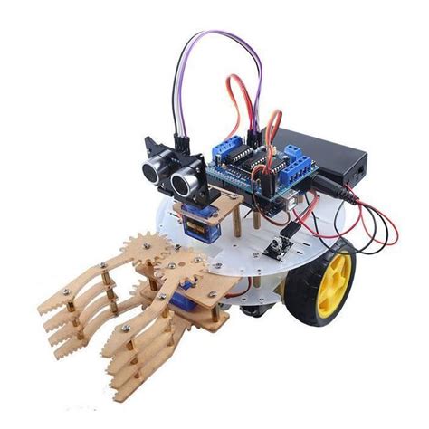 Kit Bras Robotique Arduino Uno Kit De Robot Programmable Pour Enfants Et Adultes Noir Noir