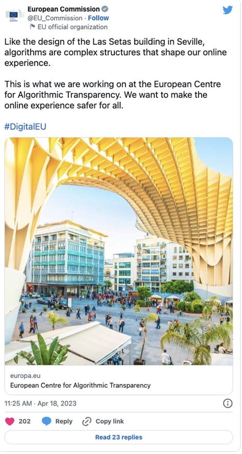 Eu Sets Up Research Hub To Analyze Big Techs Ai Algorithms Binance News On Binance Square