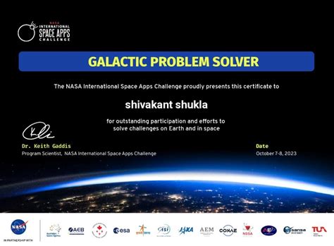 earned space app certificate with hack2skill shivakant shukla posted on the topic linkedin