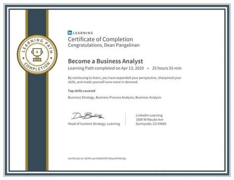 Certificate Of Completion Emotional Intelligence For Project Managers Linkedin Learning Ppt