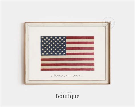 Kna Prints 1 Pc Poster American Flag Art Print With Land Of The Free