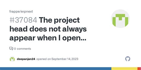 The Project Head Does Not Always Appear When I Open Tasks From Project And Attempt To See Them