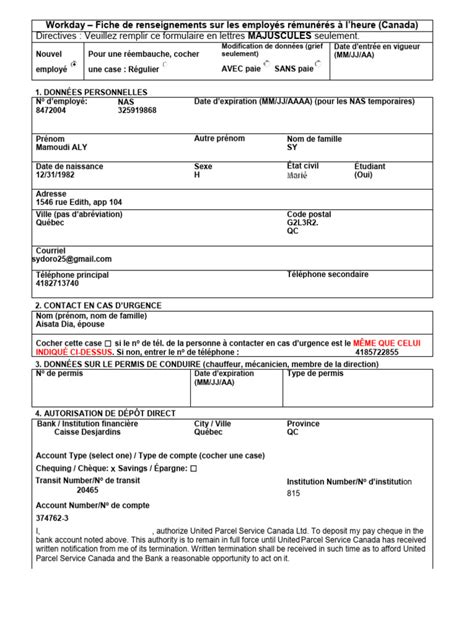 Workday New Hire Form 2021 Fr Zoom Conflit Pdf