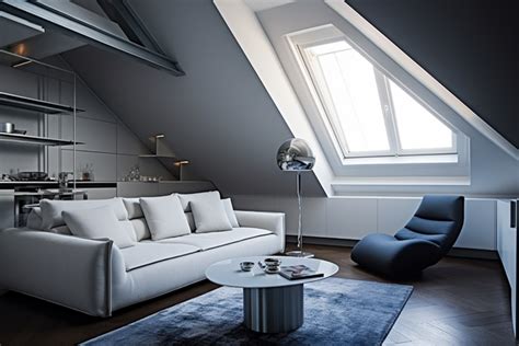 아름다운 다락방에서 영감을 받은 가구를 갖춘 다락방 아파트 등 조명 사람없음 배경 일러스트 및 사진 무료 다운로드 Pngtree